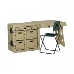 Pelican-Hardigg Single Field Desk II with Chair | allcases.com